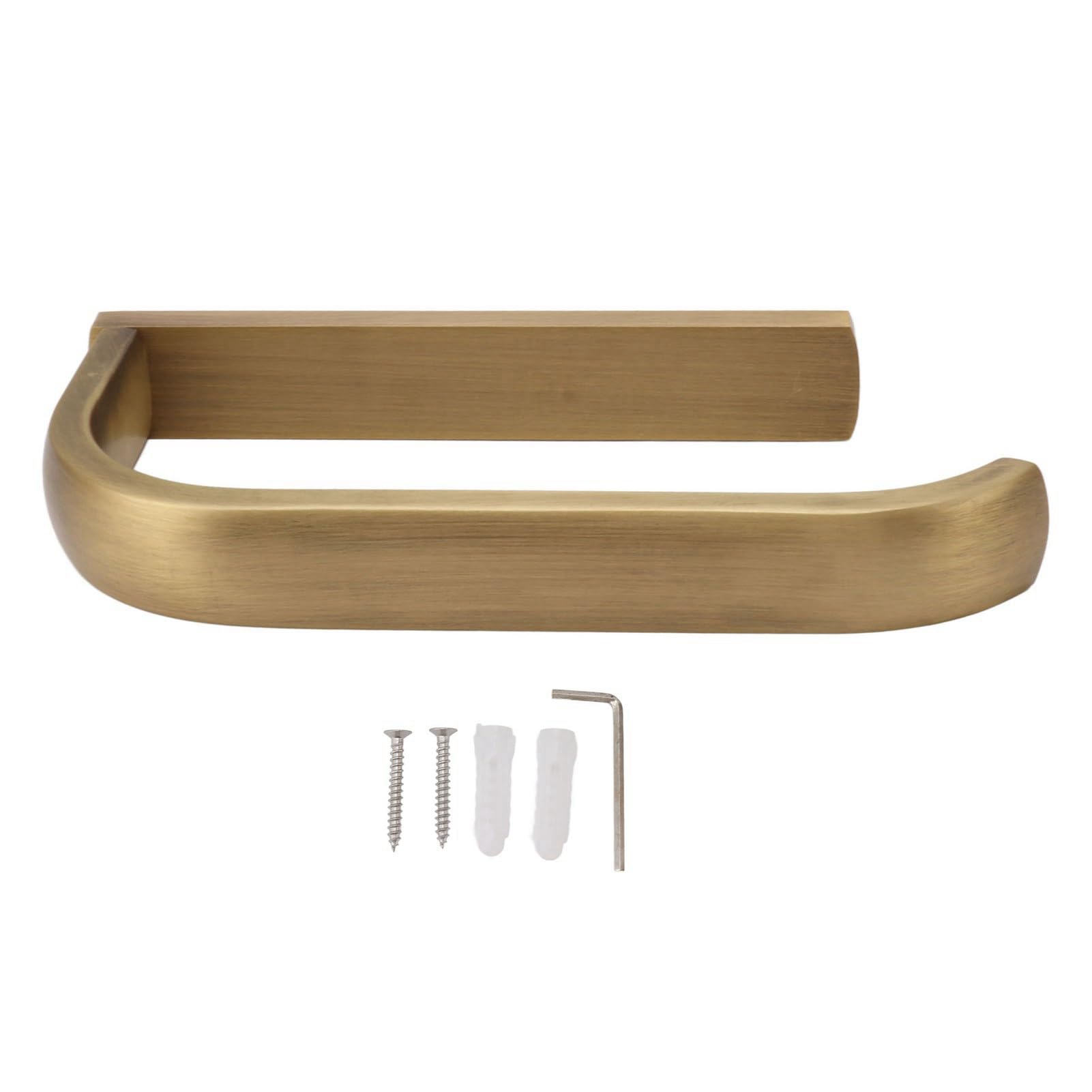 Stainless Steel Towel Rack, Wall Mounted Retro Style Space Saving Antique Brass Towel Holder for Bathroom Entrance(Large)
