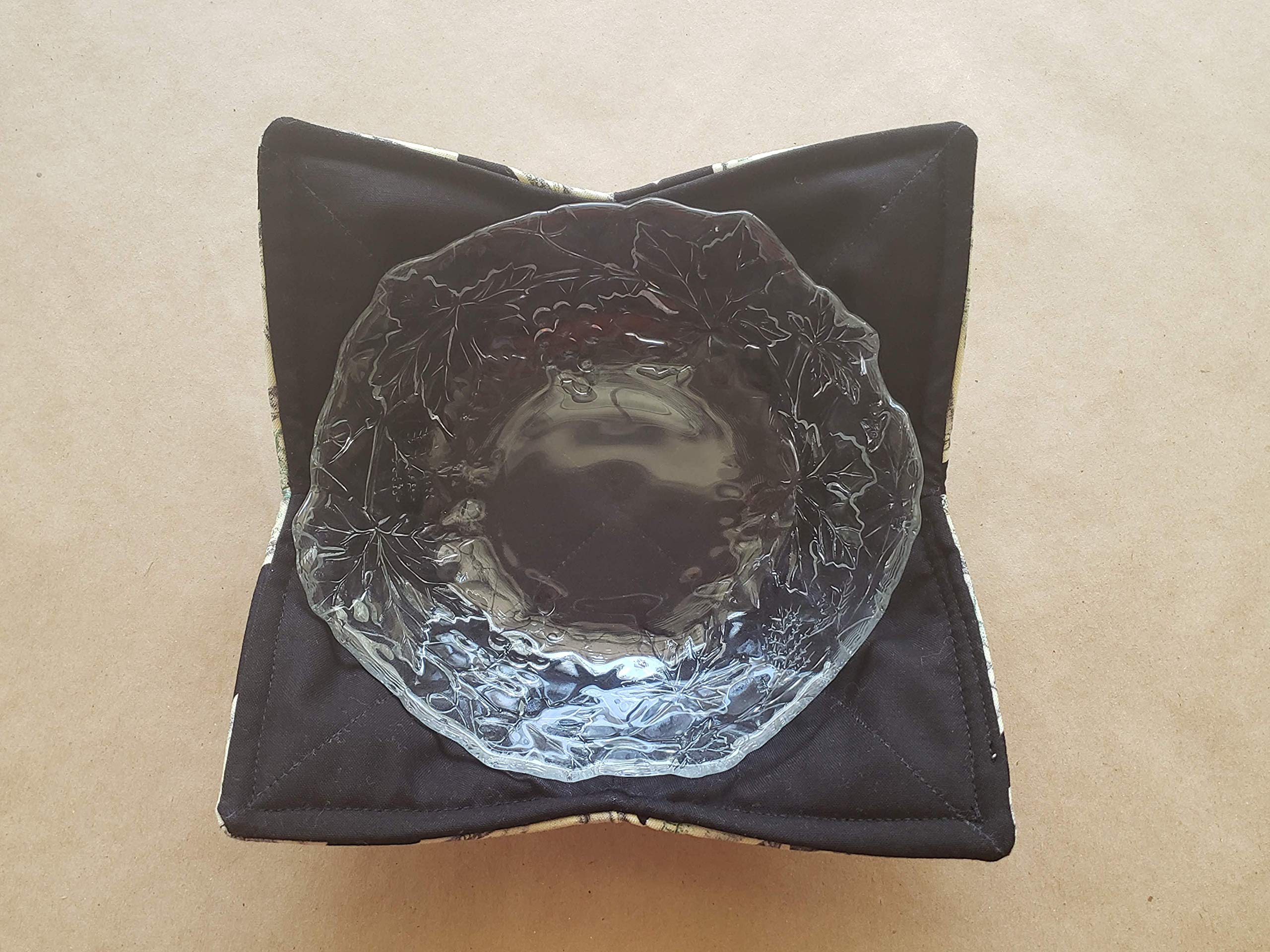 Money Microwave Bowl Cozy Cash Reversible Microwaveable Soup Potholder Bowl Buddy Dollar Bills Kitchen Linens Finance Econ Teacher Gifts Handmade Housewarming Hostess Gift Under 10