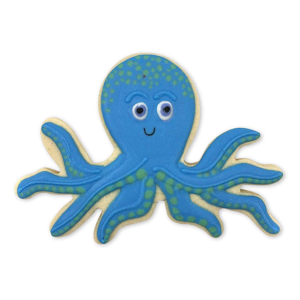 Octopus Cookie Cutter 5 Inch - Made in the USA β Foose Cookie Cutters Tin Plated Steel Octopus Cookie Mold