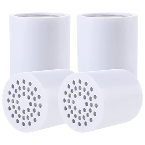 MoeeBtee 4 Pack 18 Stage Shower Filter Replacement Cartridge, Shower Head Filter Replacement Cartridge, Shower Water Filter Replacement Universal Fit Any Similar Shower Filter