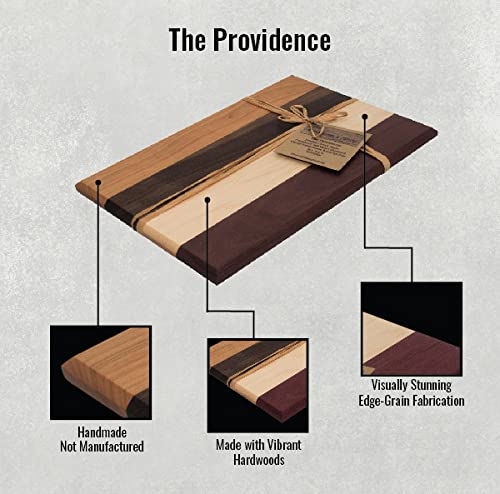 Large Wood Charcuterie Cutting Board - 10 x 15 x .75 - Reversible - The Providence from The Carpenter's Shop