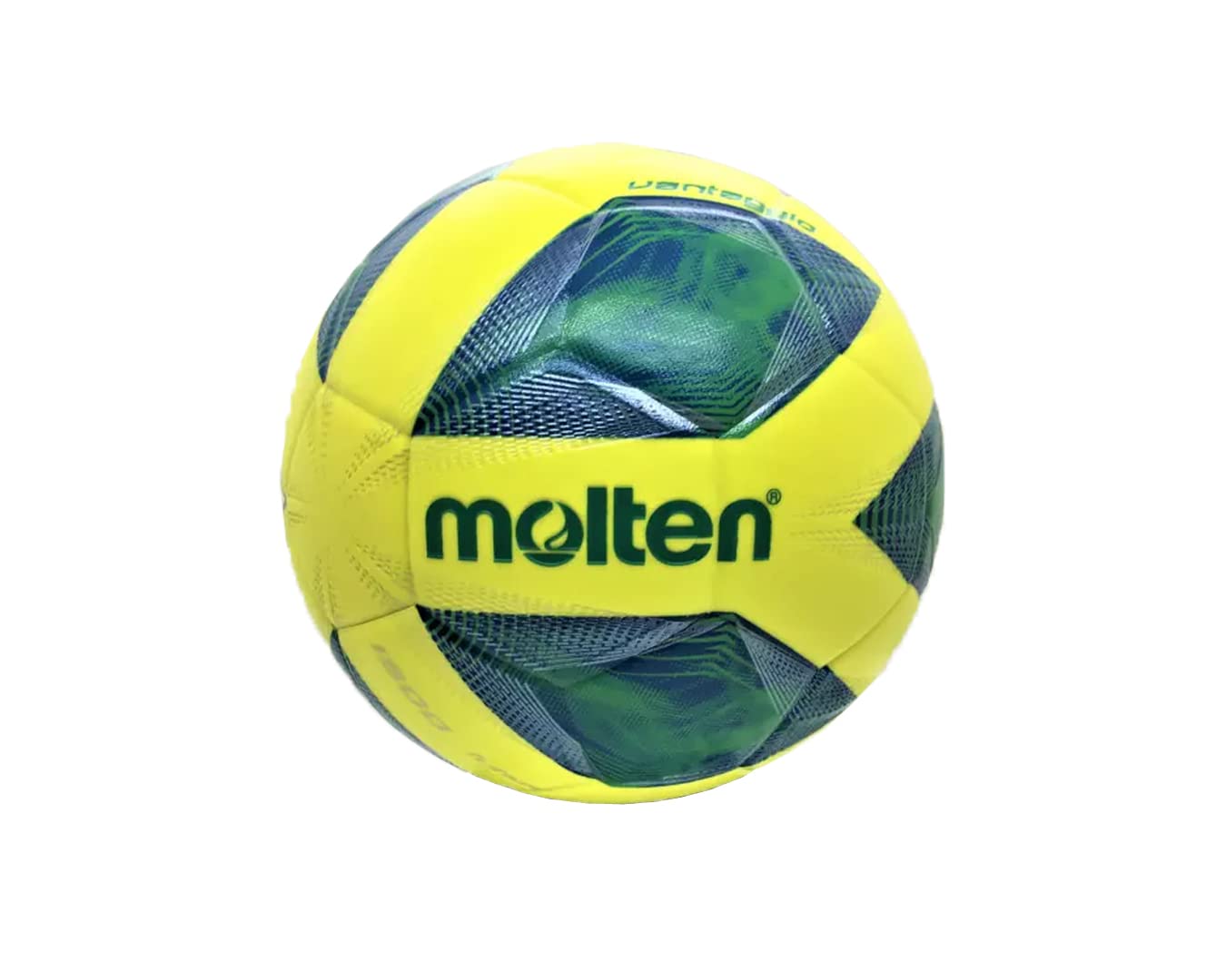 Molten F9A1500 Laminated PVC Futsal Ball, Blue-Lime Size 4