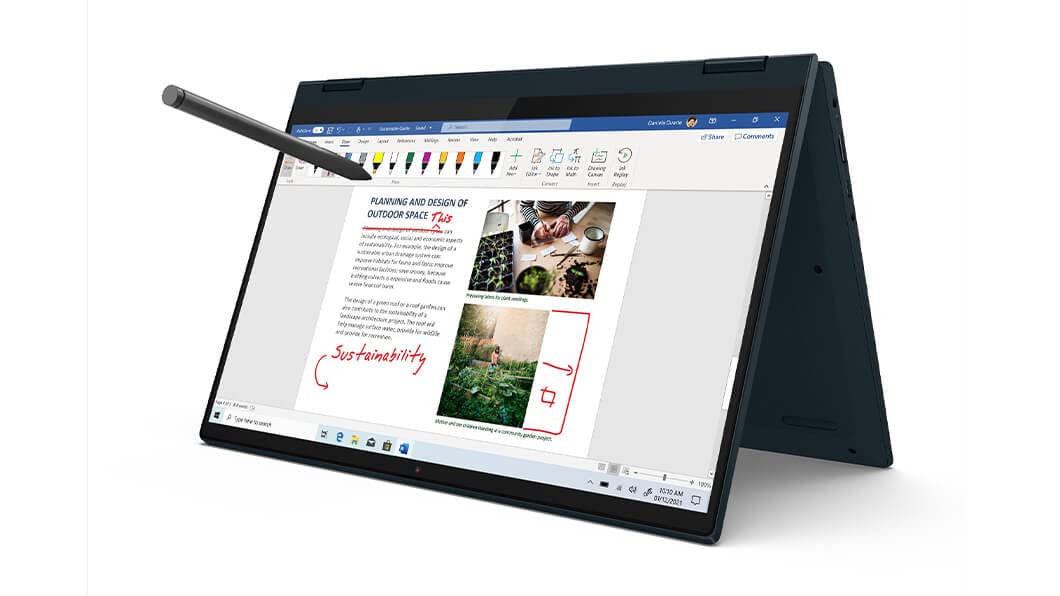 Lenovo Flex 5 14 2-in-1 Laptop, 14.0" FHD Touch Display, AMD Ryzen 5 5500U, 16GB RAM, 256GB Storage, AMD Radeon Graphics, Win 11(Abyss Blue | 256GB SSD)