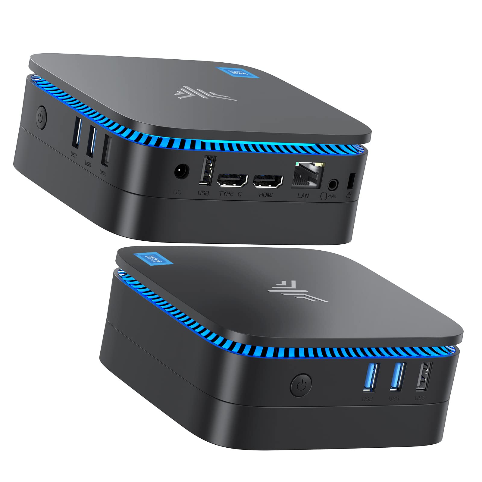 KAMRUI AK1PRO Mini PC, Mini Desktop Computers 16GB RAM 512GB SSD Intel Celeron N5105 Processor Support 4K UHD, LAN, WiFi/BT for Daily Use/Business