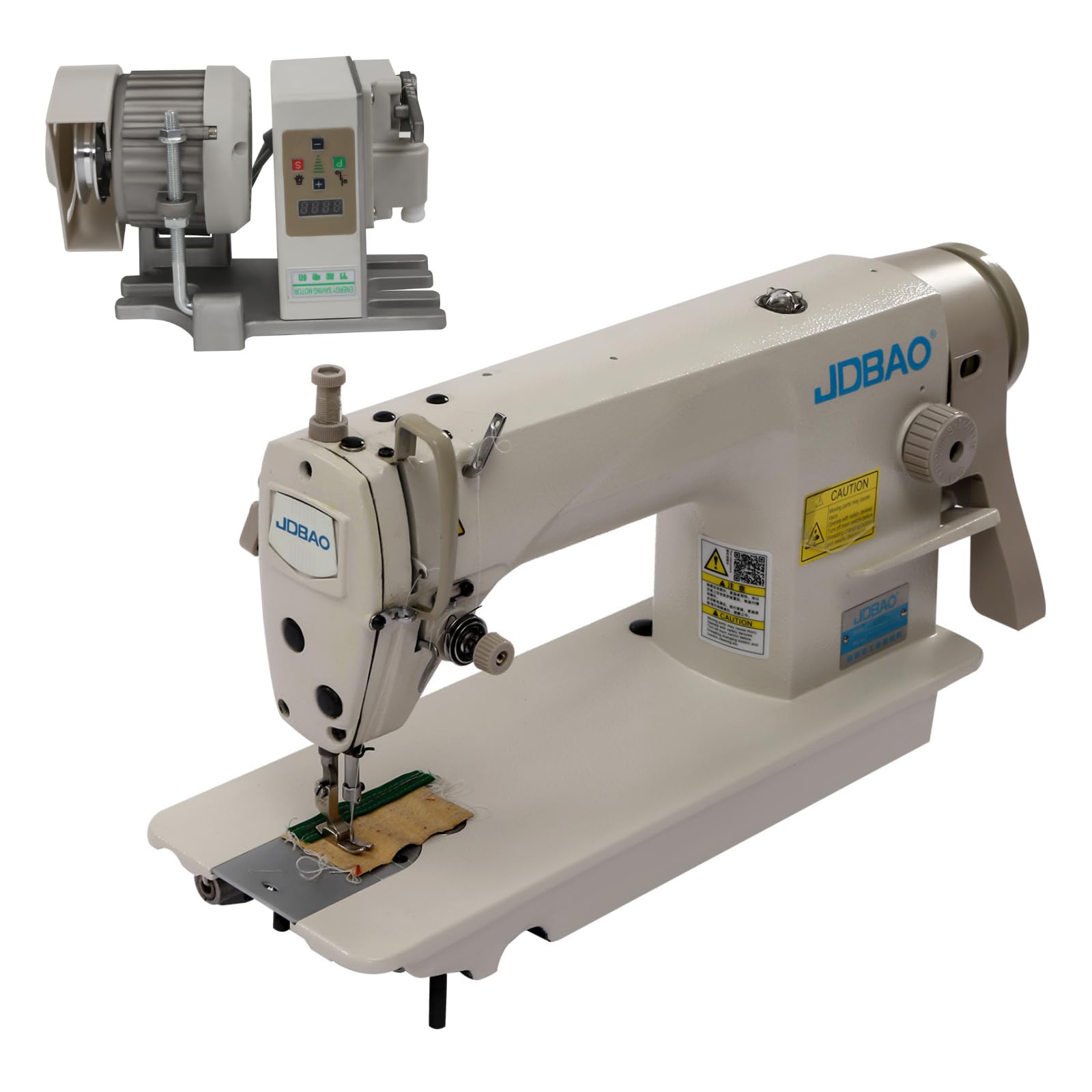 Industrial Sewing Machine, 550W Upholstery Sewing Machine with Motor Commercial Sewing Machine for Clothes