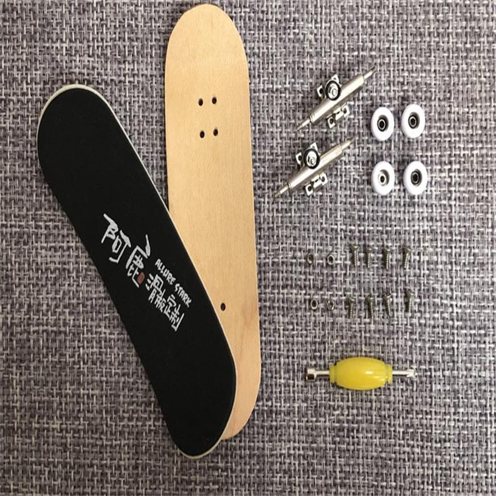 Mini Finger Skateboard Set SK8 The Infinity Finger Board Maple Wood Keychain Cosplay Props Kit with Box Sports Party Favors Gift