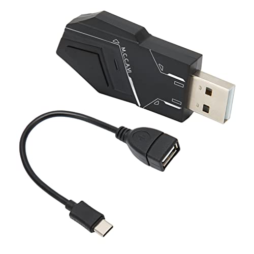 Nunafey WirelessControllerAdapter, PlugandPlay Portable Sturdy USBWirelessControllerAdapter for PC
