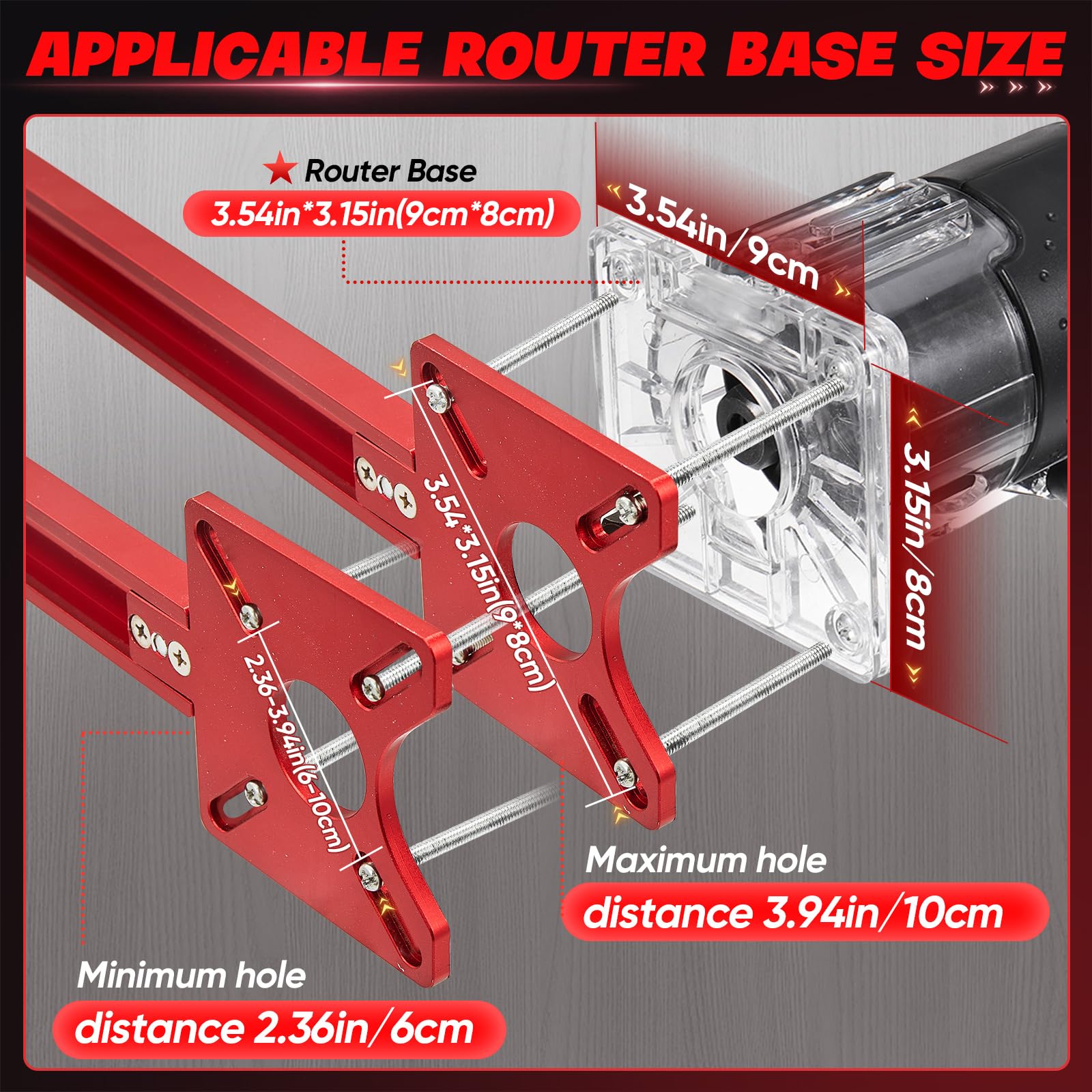 Saker New 4 in 1 Router Milling Groove Bracket|Cabinet Hardware Jig with Automatic Center Punch|Router Milling Groove Bracket Advantages|Router Guides for Woodworking