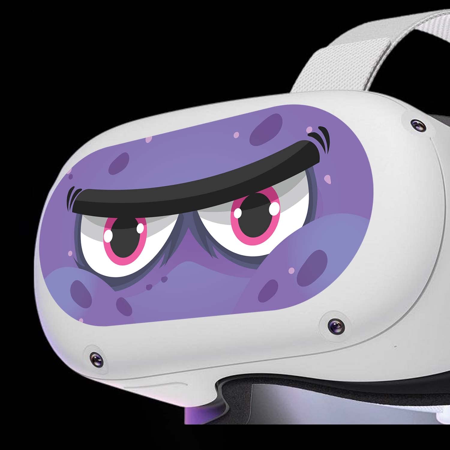KCD VR Headset Controller Decal Sticker - Front Eyes Skin - Purple Monster