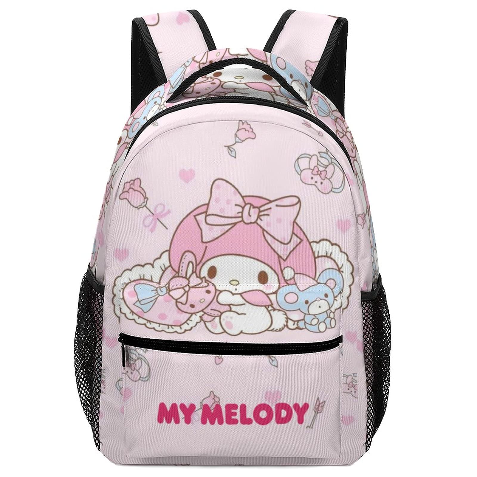 Ladycute M-y Mel-ody backpack book bag withe side pokect large suitable for men women ​hiking camping picnic