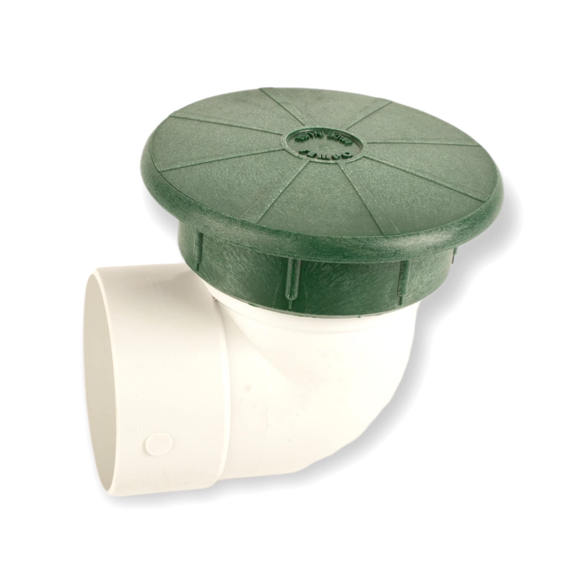 Premium USA Made Pop-Up Drainage Emitter, for 3 in. & 4 in. Drain Fittings, Green Plastic - for Outdoor Landscape Sewer & Drain Pipe (Pop Up Valve Only)
