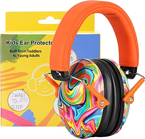 PROHEAR 032 Kids Ear Protection - Noise Cancelling Headphones Ear Muffs for Autism, Toddlers, Children - Orange