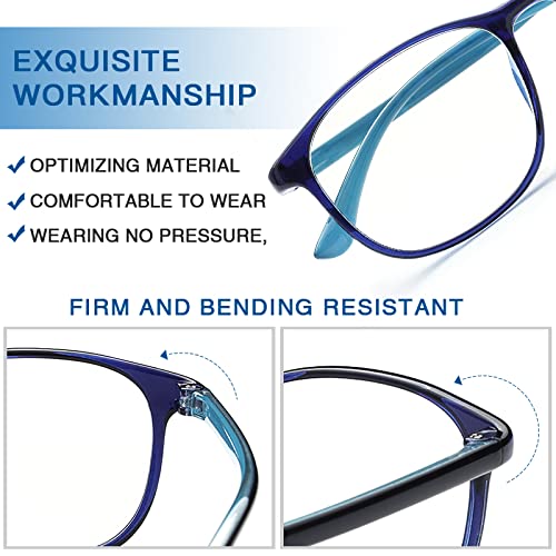 NodNod Blue Light Blocking Glasses, Anti Eyestrain and UV Ray Computer Gaming Reading Glasses for Women and Men