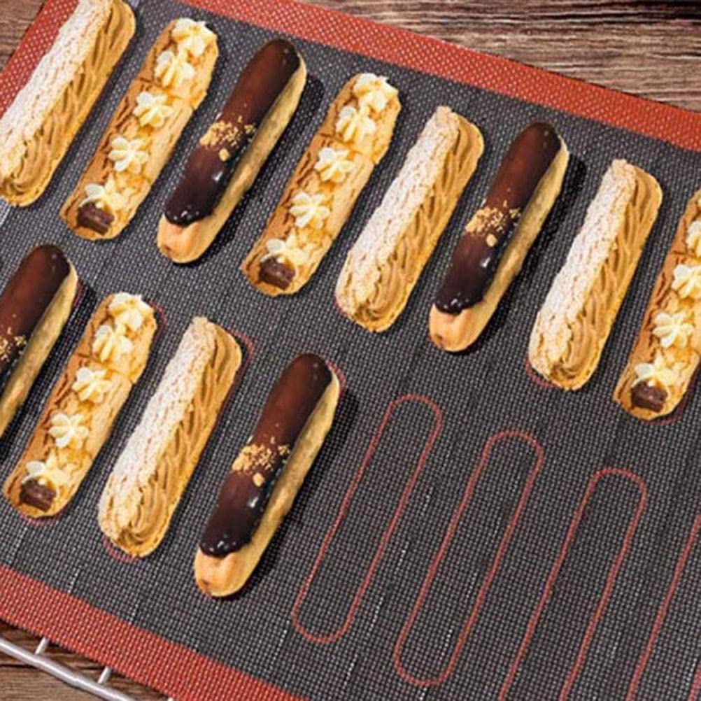 Maedack Silicone Pastry Mat - 30x40cm Non-Slip Micro-Perforated Oven Mat Silicone Biscuit Baking pad Pizza Cake Baking Pan Mat Oven Bakeware Tools
