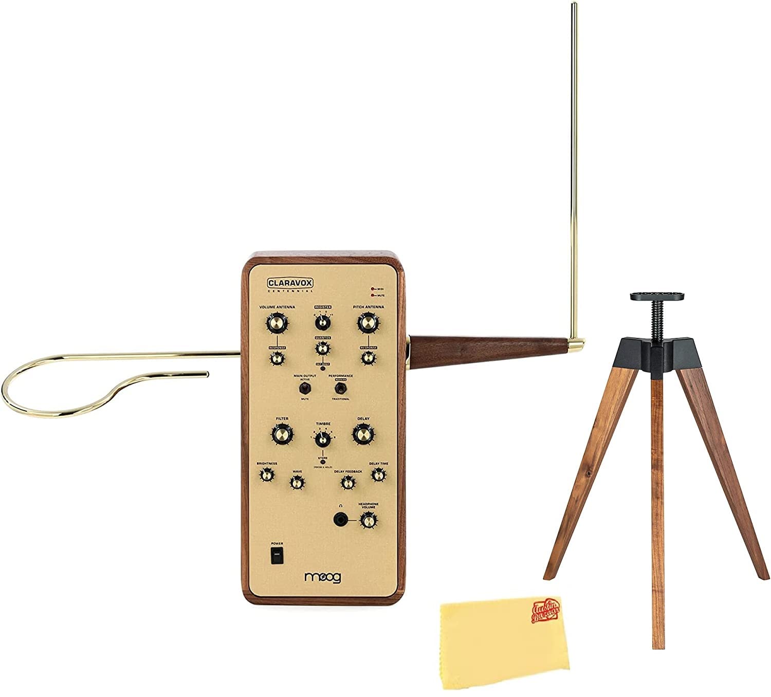 Moog Claravox Centennial Theremini Bundle with Wood Stand