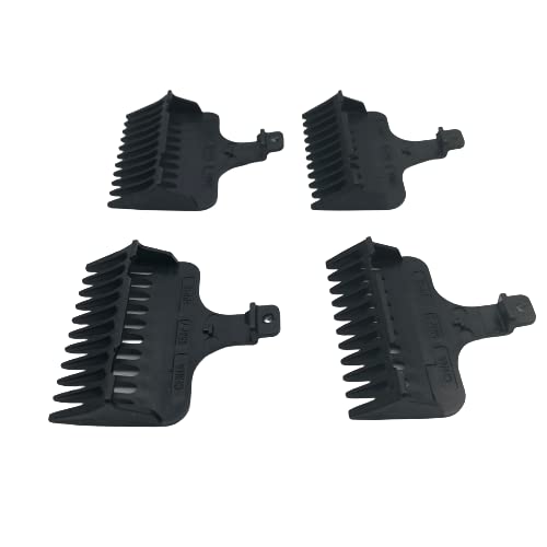 Replacement 4 Piece T Blade Beard Stubble Comb Set (5/16, 3/8, 7/16, 1/2) 02144 for Specific Wahl All in One Lithium Ion Trimmer (See Details for Compatible Models)