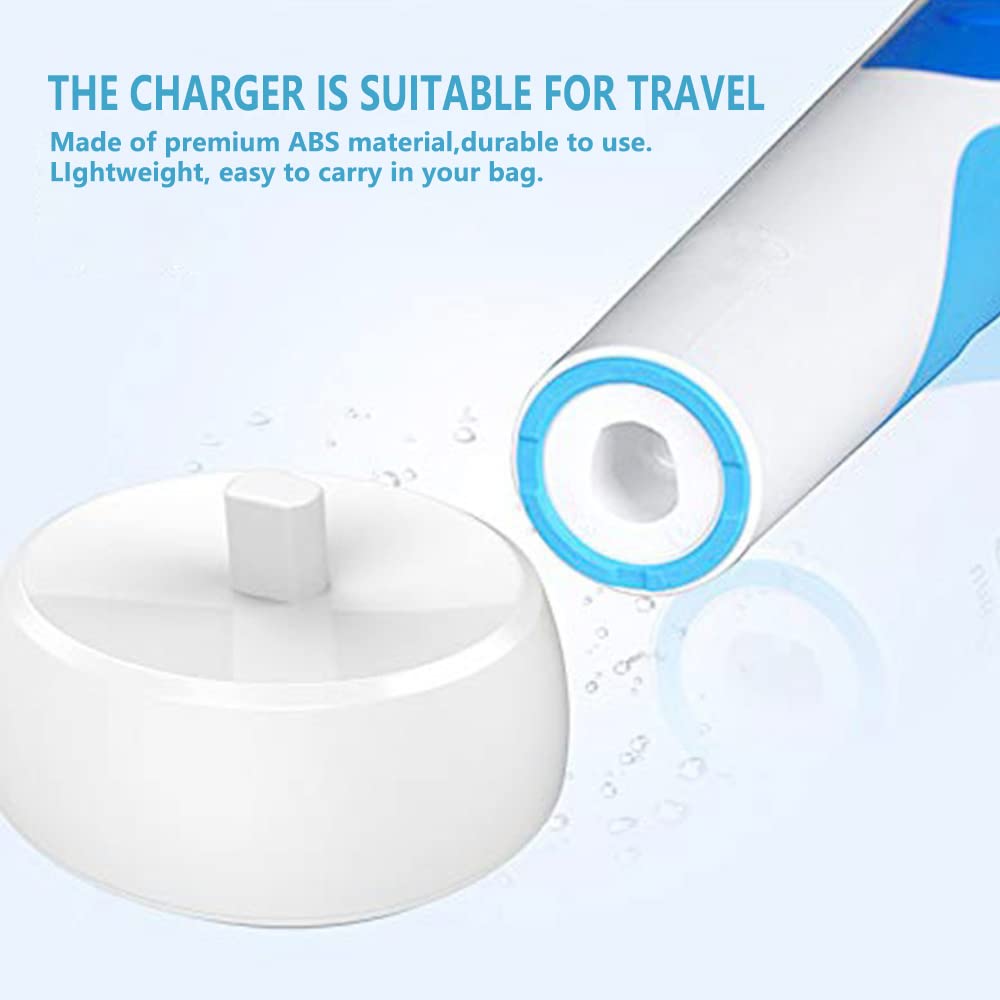 Replacement Charger Base for Braun Oral-B 3757,Portable Replacement Oral B Electric Toothbrush Charger Power Cord Supply Inductive Charging Base for Genuine Pro and Most with Stand Holder
