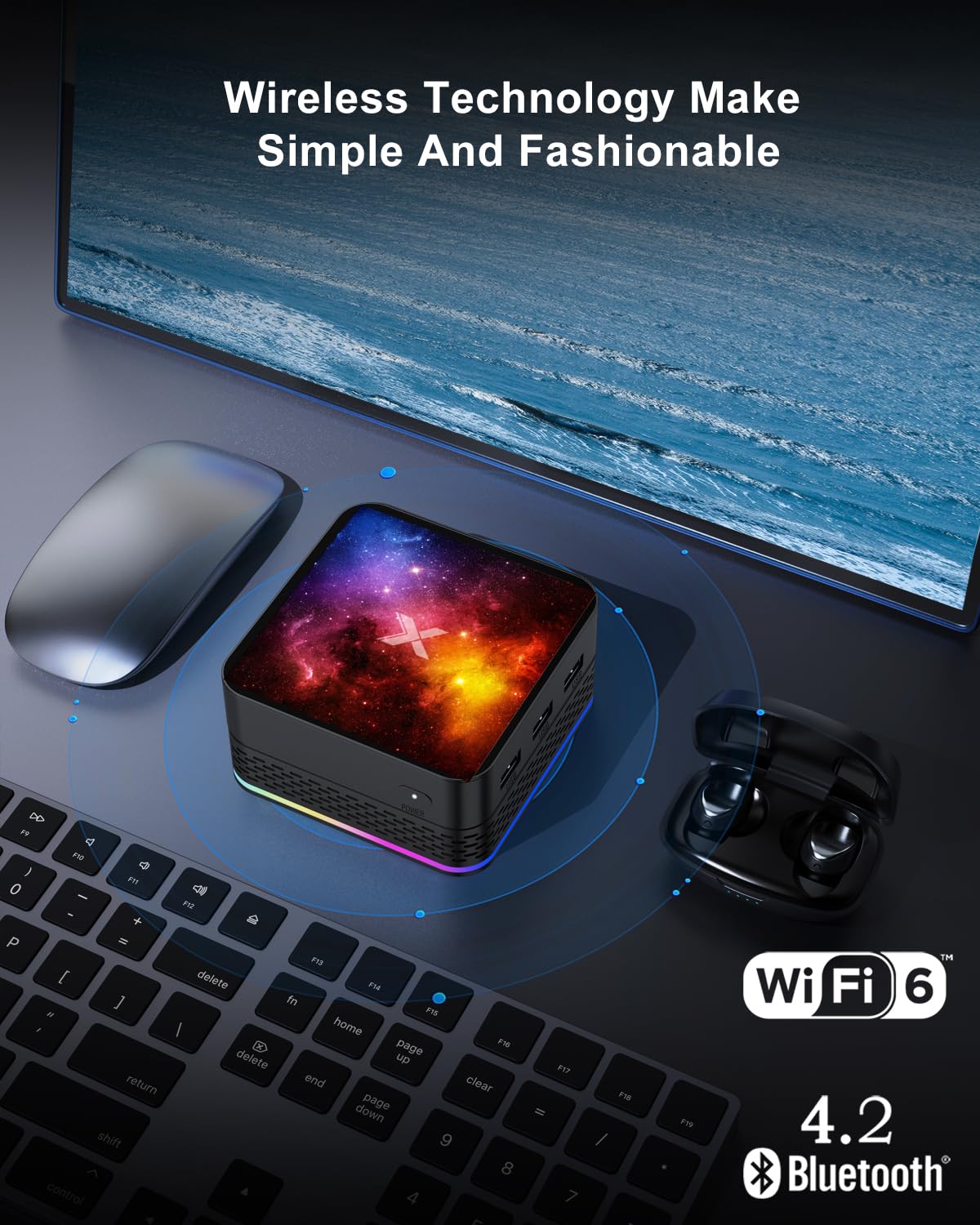 RINGREAT Mini PC Computers 16GB RAM DDR4 512GB ROM SSD 11th Gen N5105(up to 2.9GHz) Portable Micro Desktop Computer with Dual Gigabit Ethernet,Dual WiFi,BT4.2, Support 4K 3* USB 3.1 3*HDMI