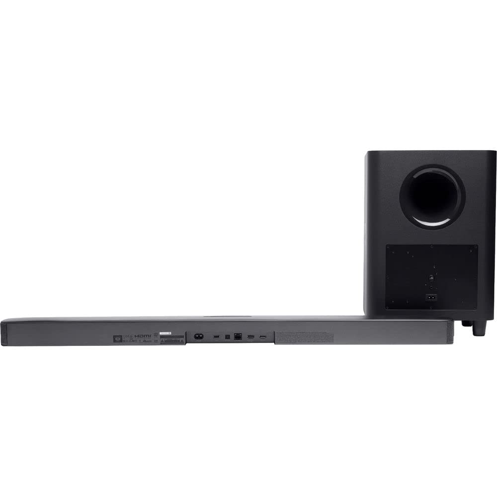 JBL Bar 5.1 Surround 550W Virtual 5.1-Channel Soundbar System (JBL2GBAR51IMBLKAM) + Surge Protector + 32GB USB Key + Optical Audio Cable + Network Cable + AUX Cable + Straps + More