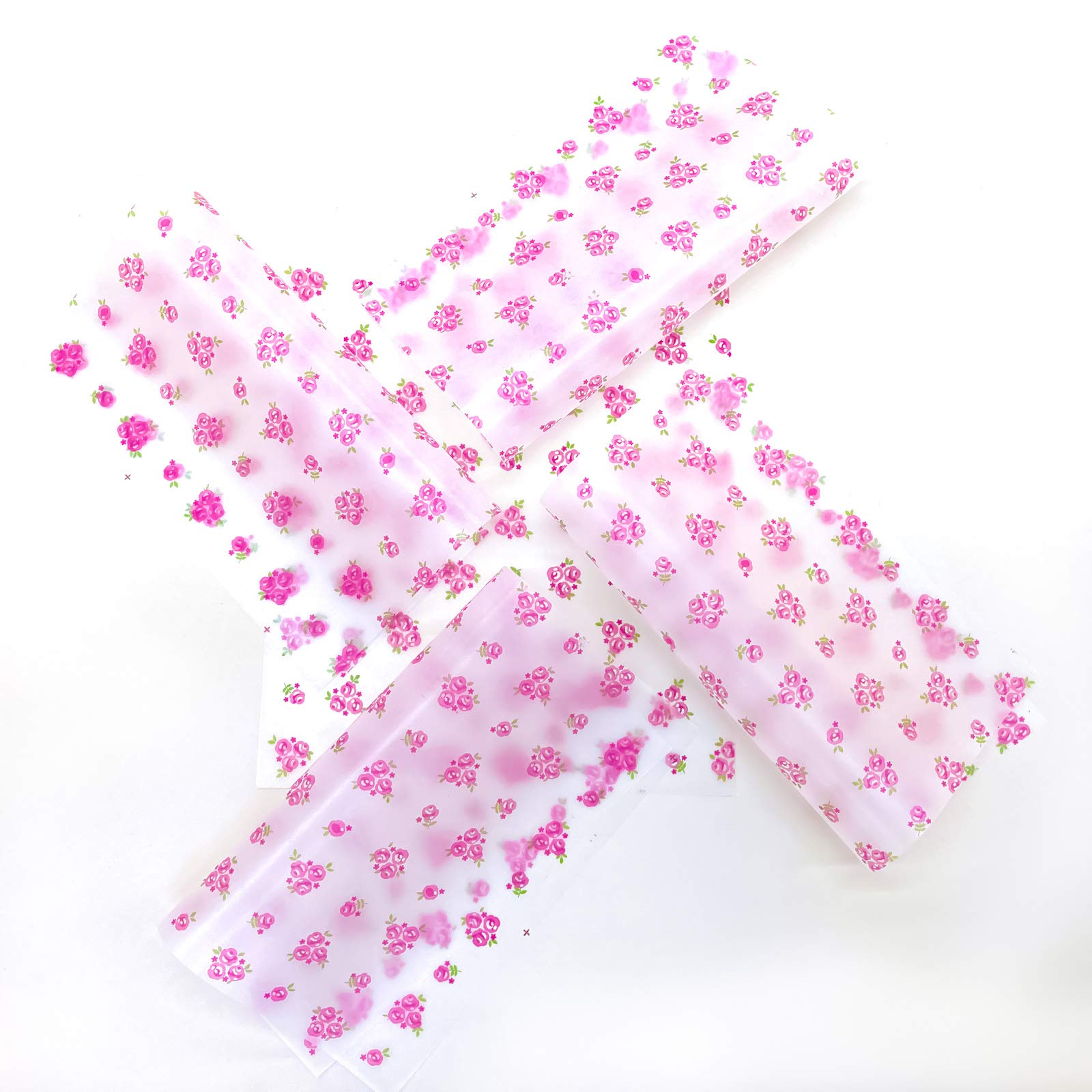 PRECUMELO Valentine's Day Wax Paper Sheets Deli Wraps Paper Sheets Basket Liners Squares Baking Paper Colored Parchment Paper Greaseproof for Food,Handmade Soap,Cookies (100 sheets, Rose)