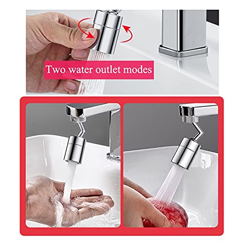 RTYUIE Universal Splash-Proof Filter Faucet Nozzle Washbasin Faucet Extender Adapter Bathroom Kitchen Tap Water Water-Saving Nozzle Sprayer Easy to Install and Smooth Water Out