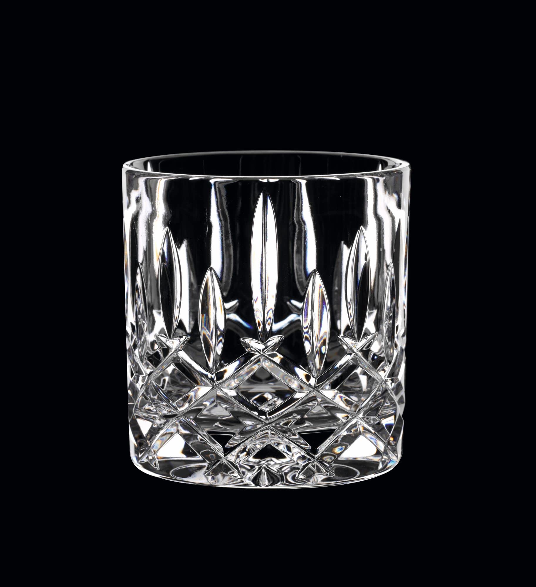 Nachtmann Brand Noblesse Collection, Single Old-Fashioned Glasses, Set of 4, Durable Crystal SOF Glass, Diamond Design, 245 ml/ 8.66-Ounce, Dishwasher Safe