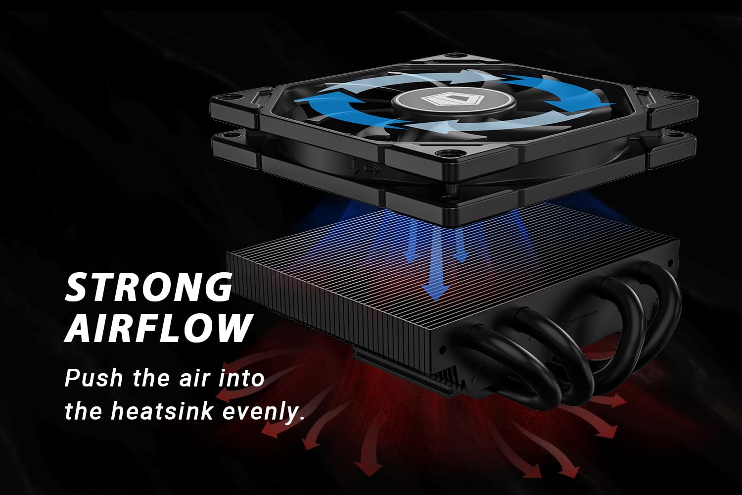 ID-COOLING IS-40X V3 45mm Height Low Profile CPU Cooler 4 Heatpipes CPU Air Cooler with 15mm Thickness Slim Fan Support Intel LGA1700/1200/115X; AMD AM5/AM4 For Desktop