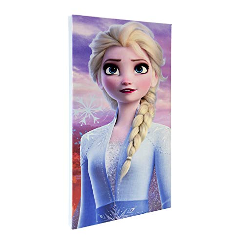 Idea Nuova Frozen 2 2Piece LED Canvas Wall Art Featuring Anna & Elsa