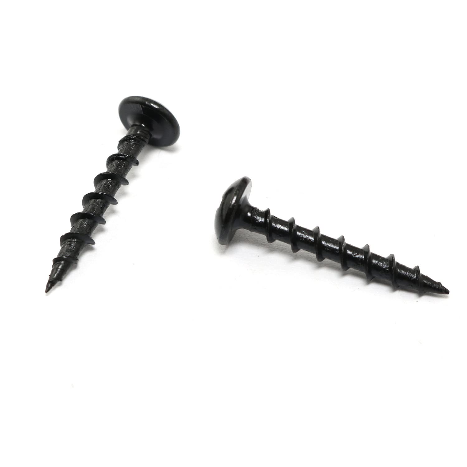 Pro Bamboo Kitchen 60pcs #8x1" Black Truss Head Self Tapping Phillips Screws 304 Stainless Steel Large Cross Recessed Mushroom Head Screw