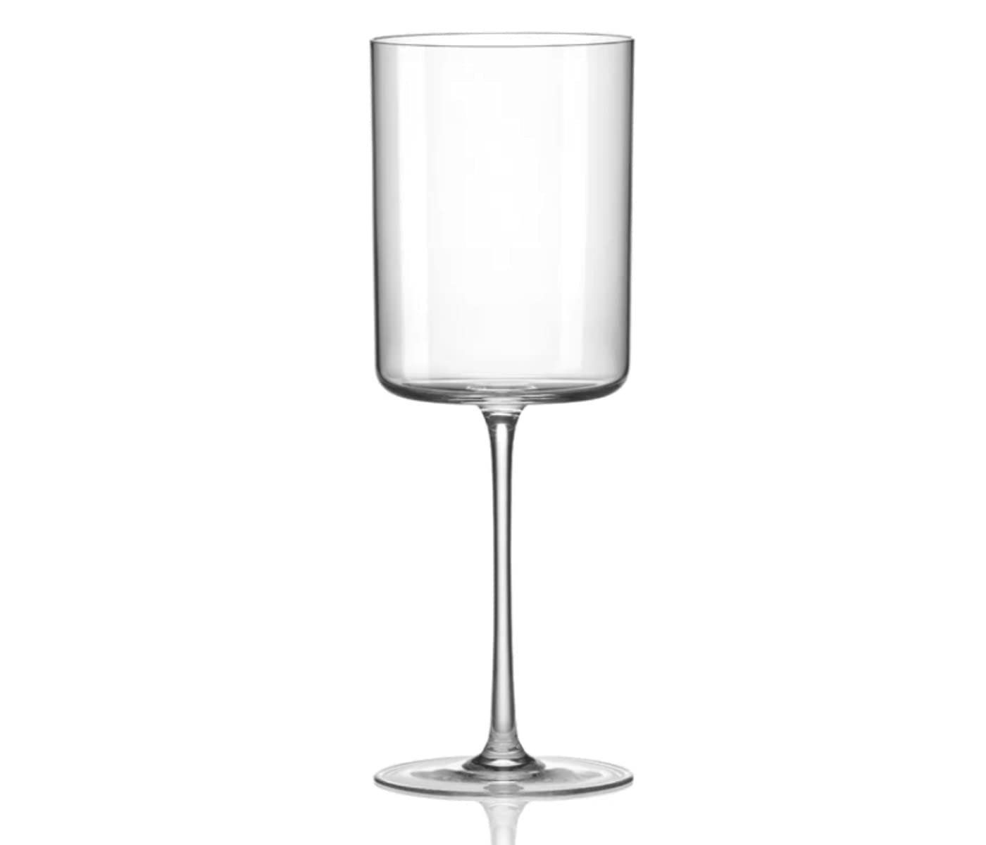 LEMONSODA Luxury Wine Glasses - Elegant Crystal Straight Edge Design - Enjoy Red or White Wine + Cocktails - 450ml (15oz) Lead-Free - Beautiful Gift (Set of 4)