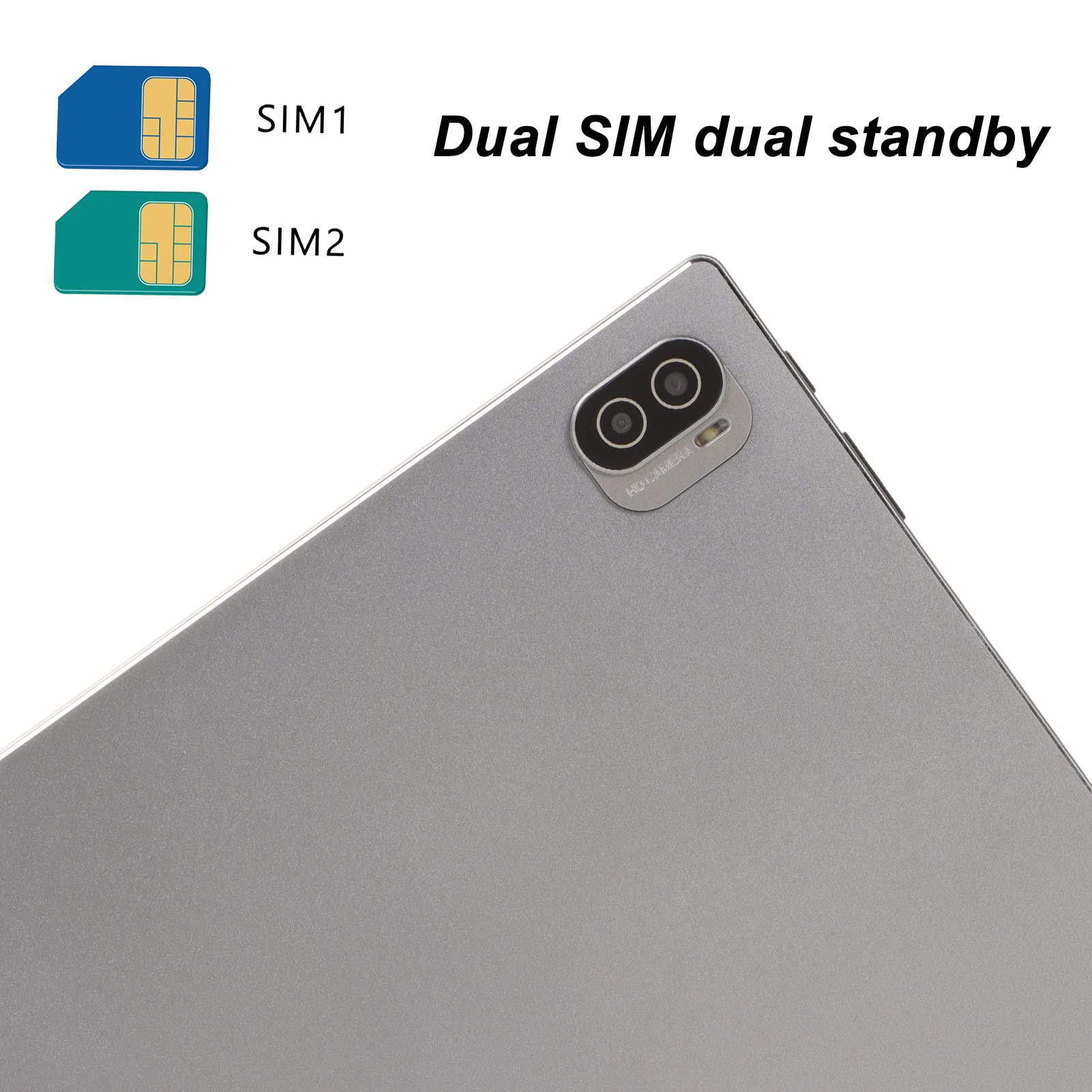 Portable Tablet 10 Inch Tablet 6g Ram 128g ROM Gray 1920x1200 IPS 10 Inch Octa Core CPU Processor for Travel Home U.S. regulations