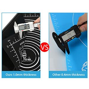 Non-slip Silicone Pastry Mat Extra Large 28''By 20'' for Non Stick Baking Mats, Table/Countertop Placemats, Dough Rolling Mat, Kneading/Fondant/Pie Crust Mat By SUPER KITCHEN