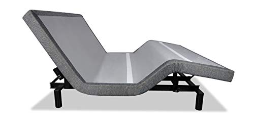 iDealBed iEscape Adjustable Bed Base, Wall Hugger, Wireless Massage, Zero-Gravity, Anti-Snore, Night Light, Memory, Next Gen USB Ports, Queen, Grey
