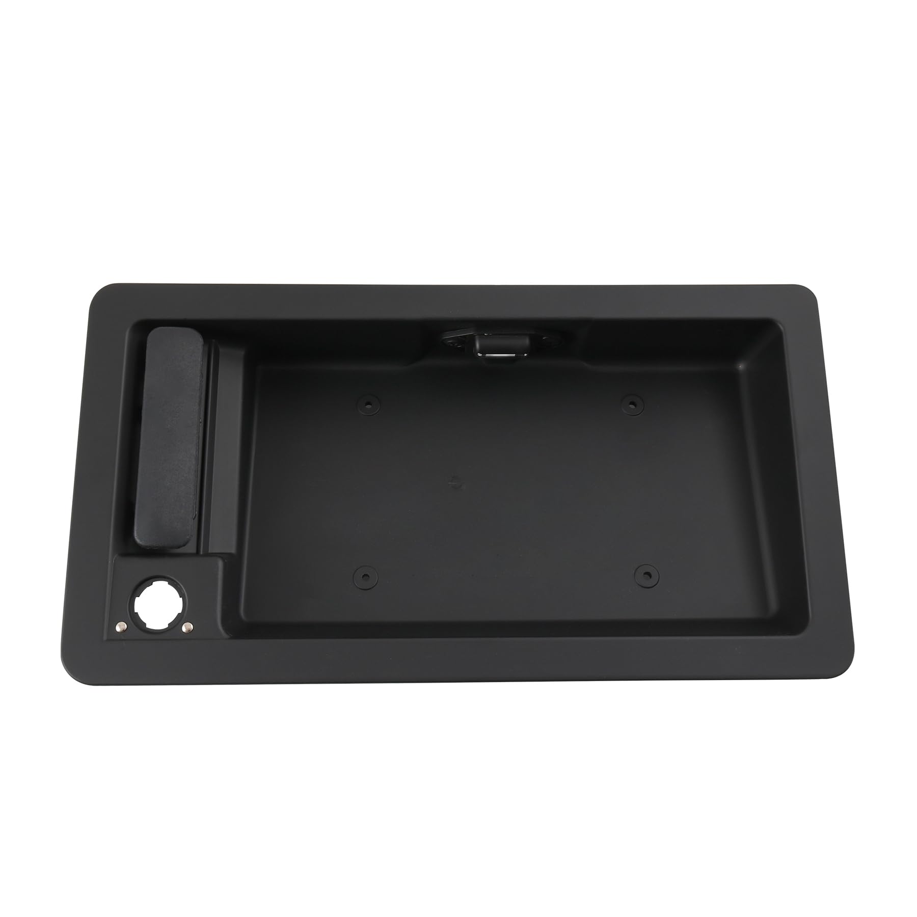 JDMSPEED New Rear Cargo Door Handle & License Plate Tag Bracket Replacement for Ford Van E150 E250 E350