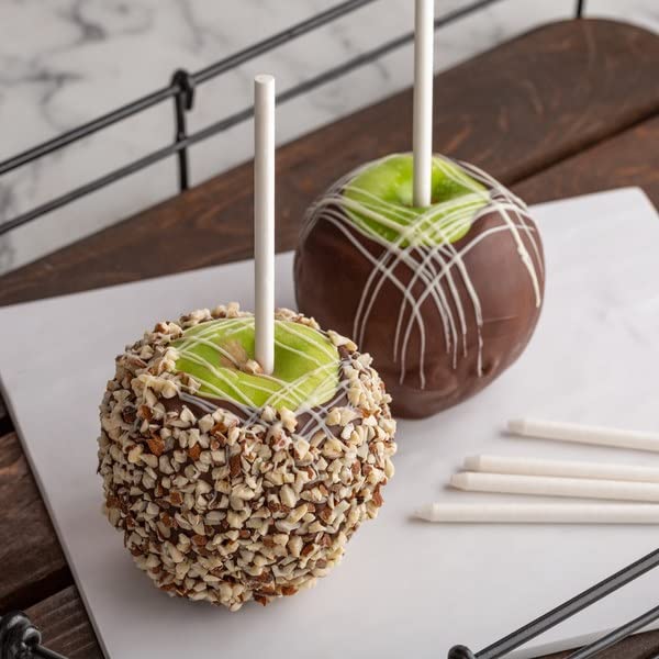 Oasis Supply Apple Candy Containers - 20 Paper Candy Apple Sticks + 20 Candy Apple Bubble Containers β Supplies for Candy Packaging