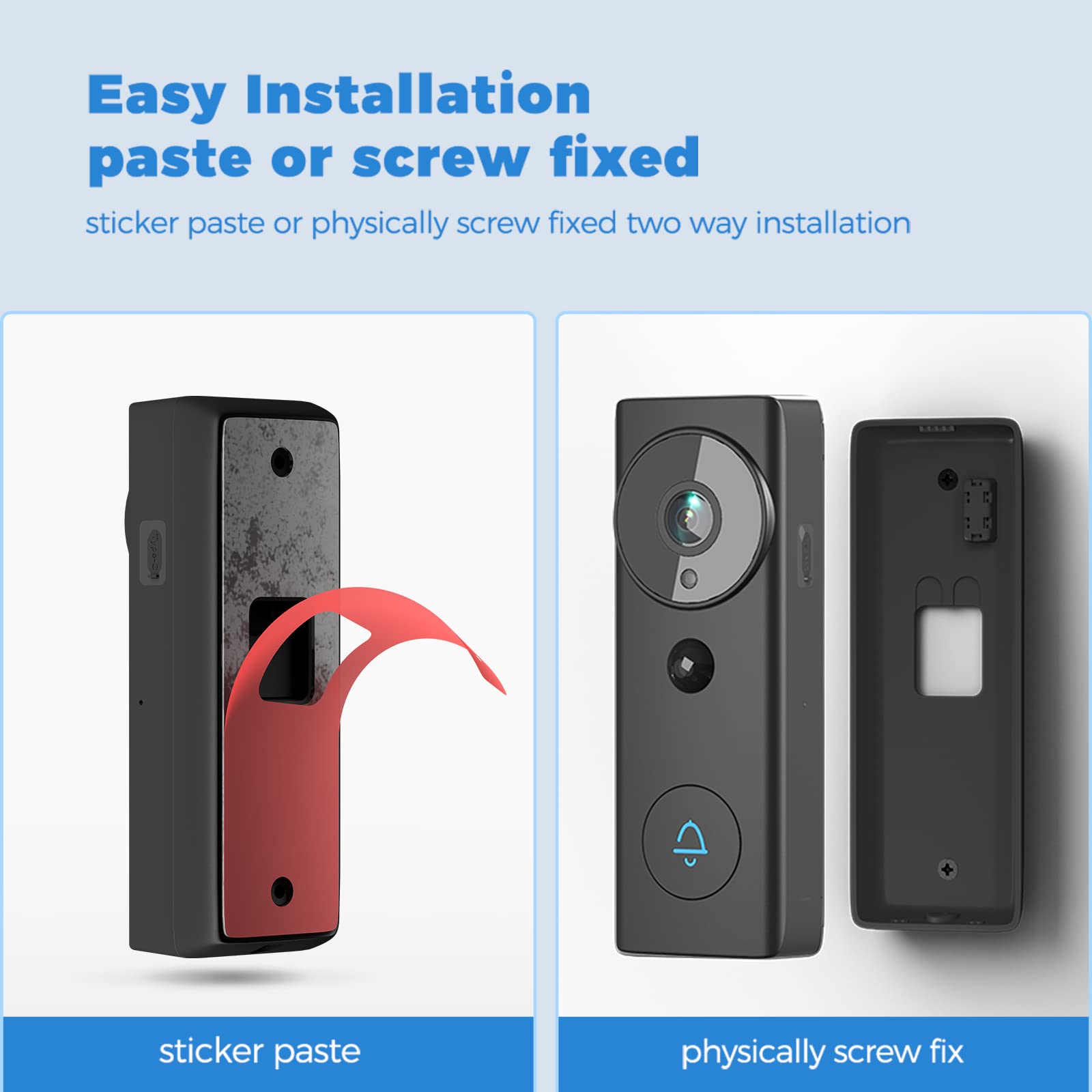 Stavix Wireless Doorbell Camera with Indoor Chime, 2MP 1080P Video Recording, Real Time Alert for Home, 32GB TF Card Included, PIR Motion Detection, Two Way Audio, Support Alexa & Google Assistant
