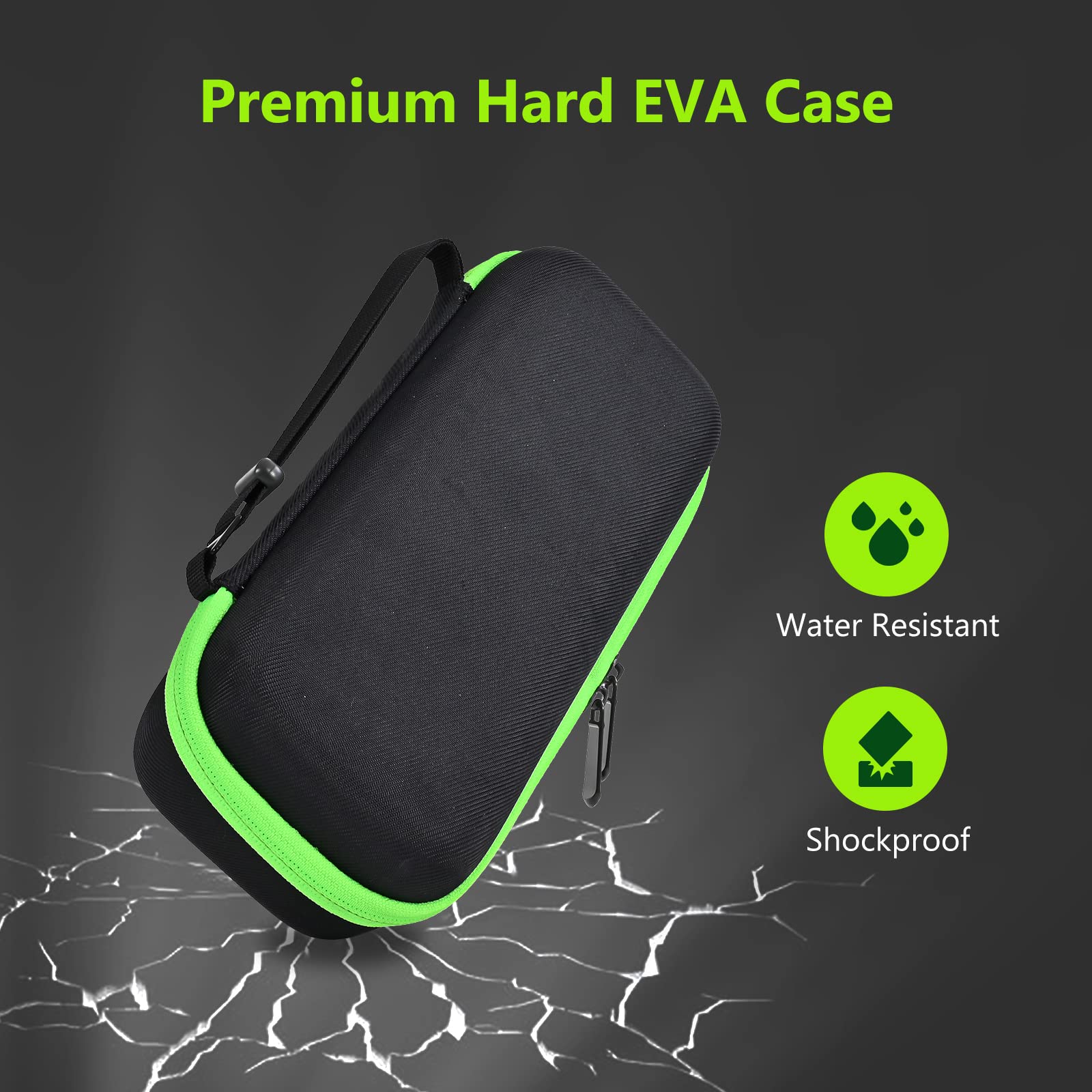 ProCase Carrying Case for Razer Edge 6.8 inch, Hard Travel Case for Razer Edge Android Gaming Handheld WiFi and Verizon 5G Ultra Portable Storage Pouch Fits Gaming Accessories -Black