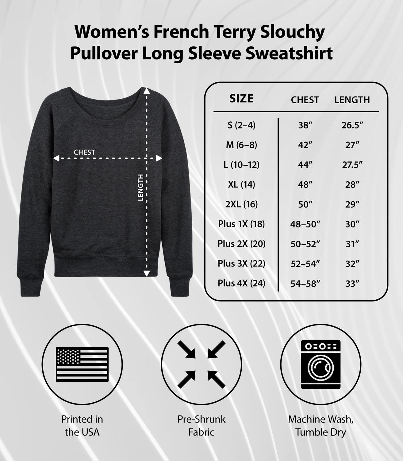 Instant Message - My Favorite Season Is Pumpkin Spice - Ladies Lightweight French Terry Pullover - Size Large Heather Charcoal
