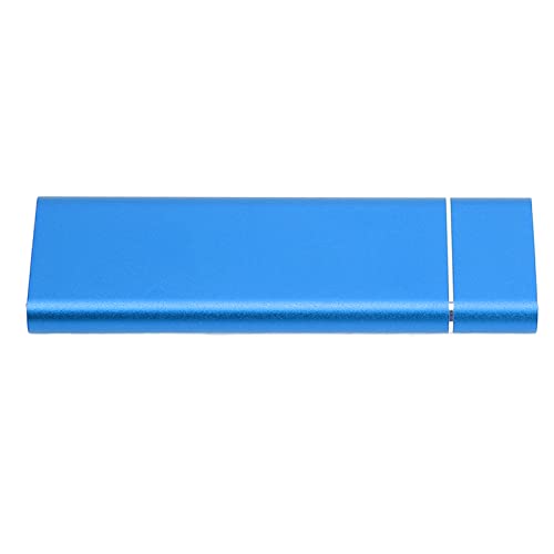 SSD Enclosure, Plug and Play Dual Protocol High Heat Dissipation Aluminum Alloy NVME SSD Enclosure for 2230mm (Blue)