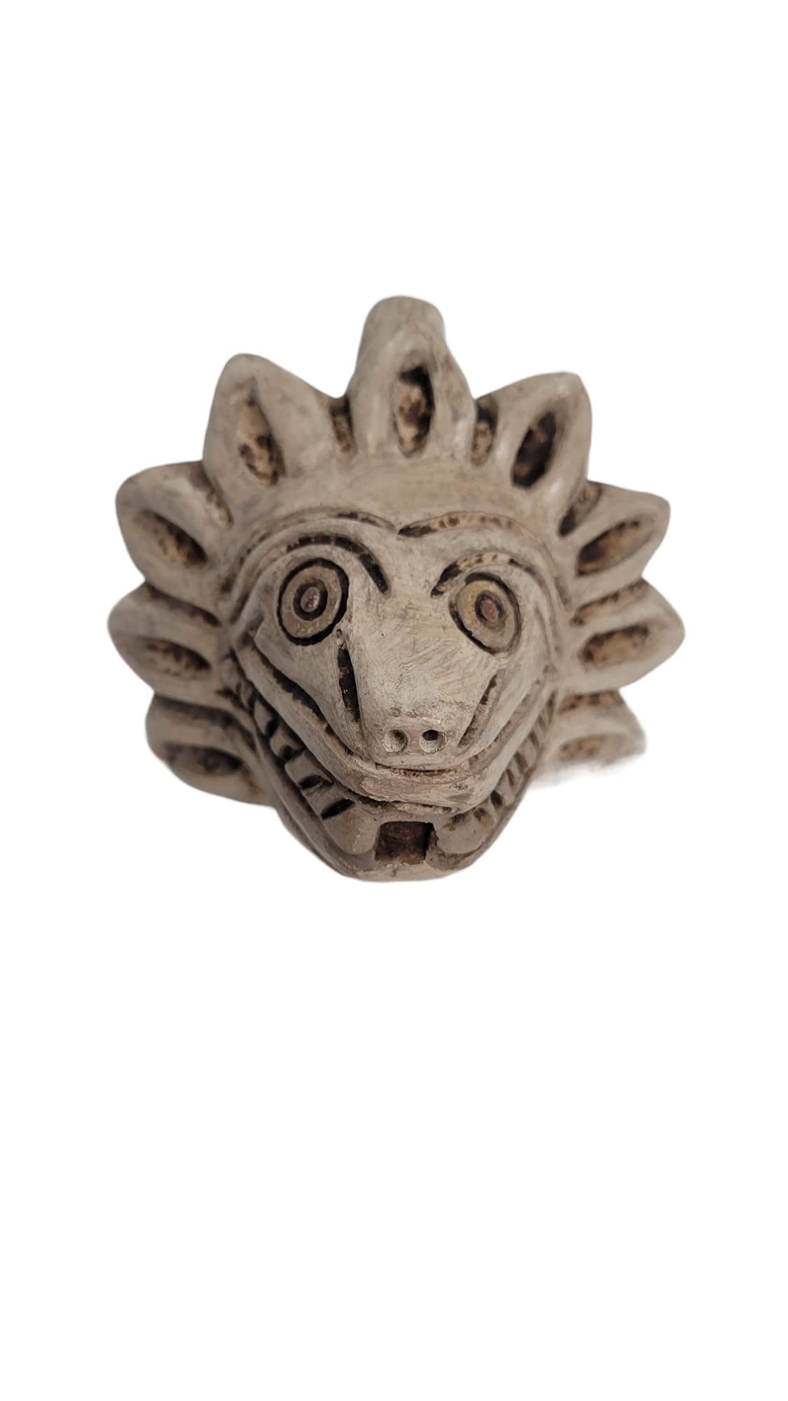 Quetzalcoatl Death Whistle Made Of Clay, Replica Of Items Found In Aztec Temple. (Natural)