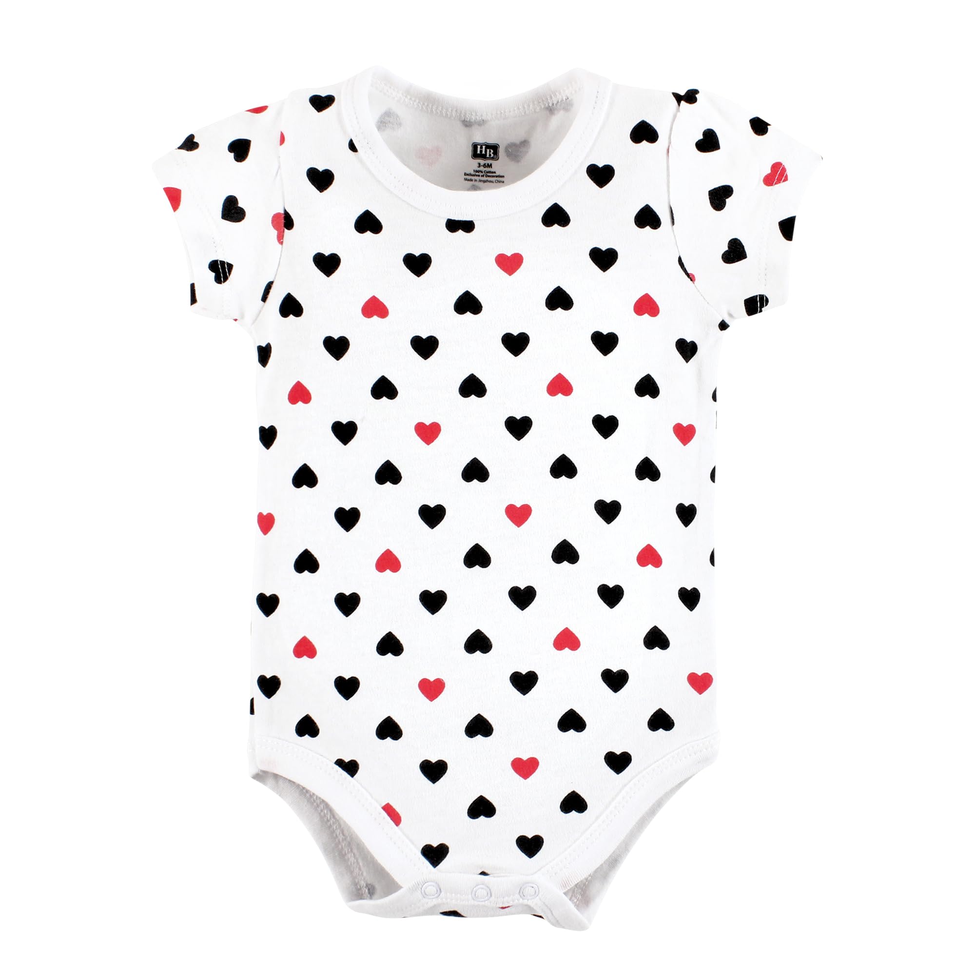 Hudson Baby Unisex Baby Cotton Layette Set, Girl Mommy Red Black, 3-6 Months