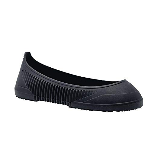 Shoes for Crews Crewguard Stretch, Men's, Women's, Unisex Work Overshoes, Slip Resistant, Black, L, Men's 8.5-11 / Women's 10-12