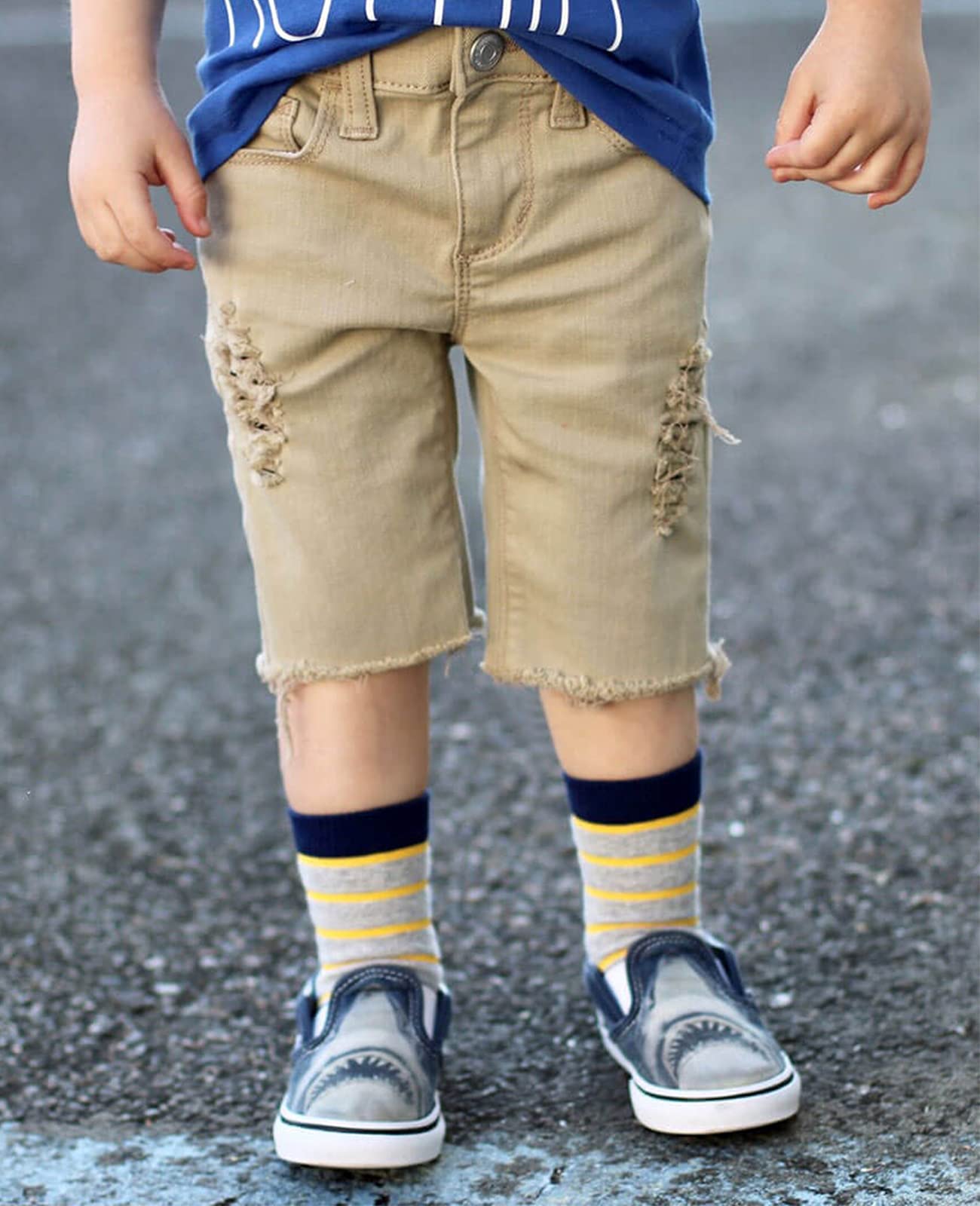 Jefferies Socks Boy's Stripe Pattern Crew Socks 6 Pack, Multi, Medium