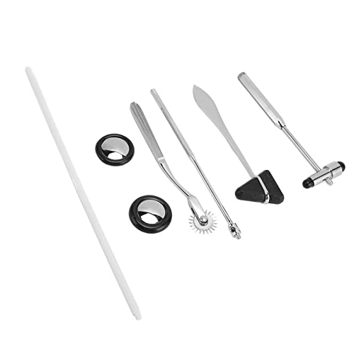 Stethoscope Hammer Kit, Percussion Hammer Set Rolling Design 5Pcs Comfortable Grip Rugged for Bedroom