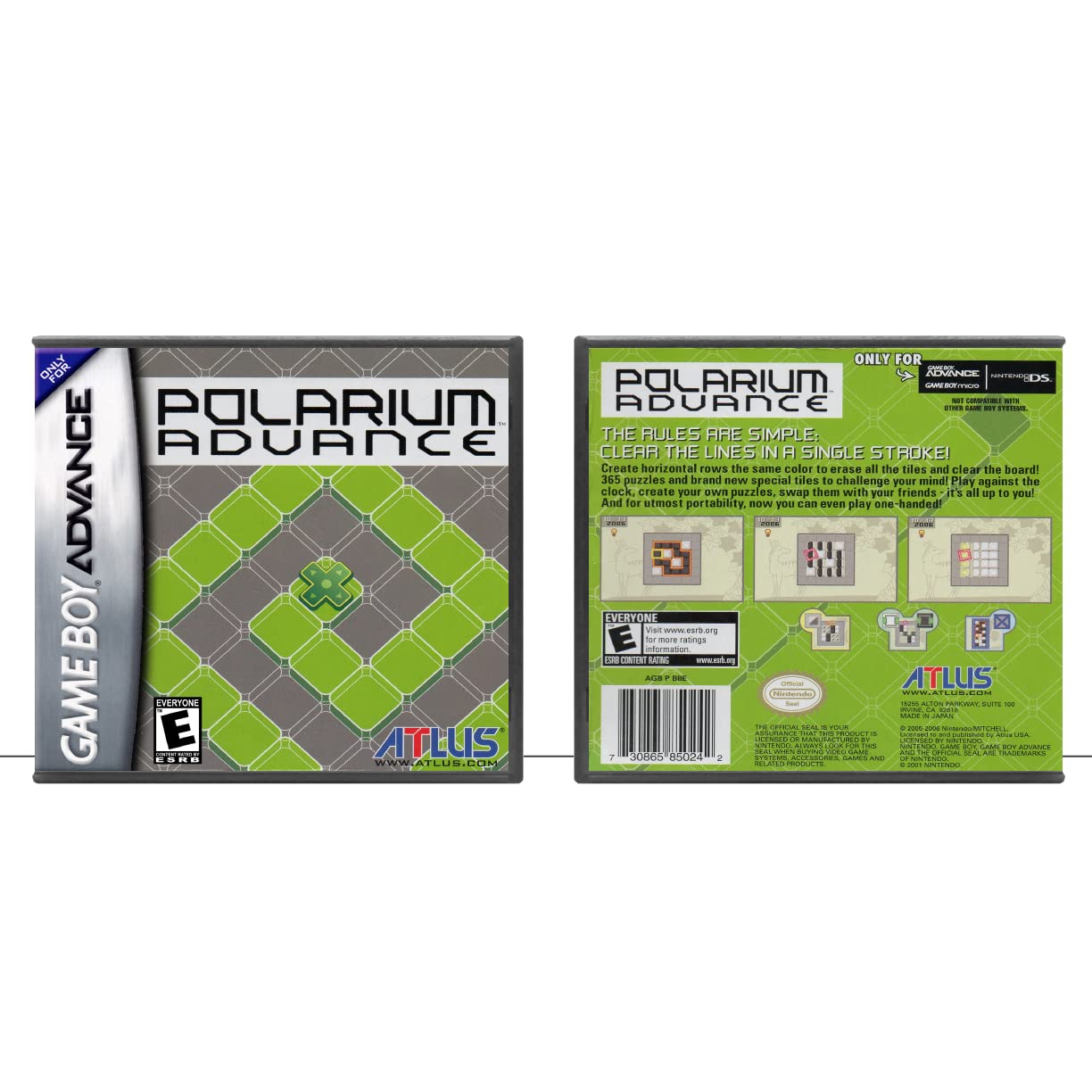 Polarium Advance | (GBA) Game Boy Advance - Game Case Only - No Game