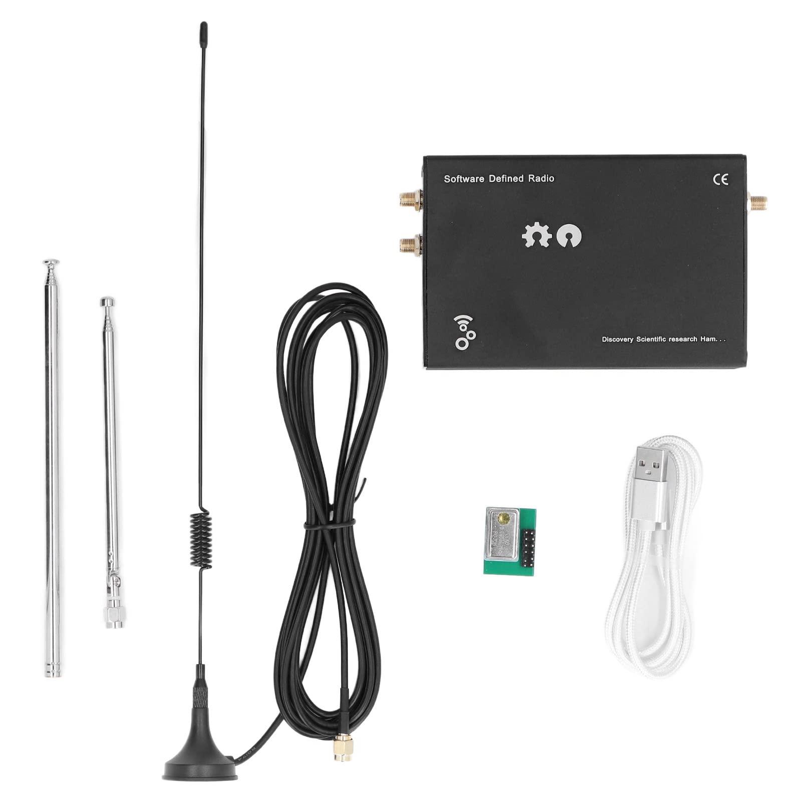 RTLR Software Defined Radio Board, high Efficiency Easy to Assemble Good Compatibility SDR Development Board Module with Antennas for DIY Electronics