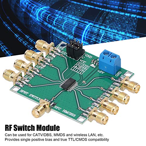 RF Switch Module, 1 Open 8 RF Radio Communication Electronic Component, Single Pole Eight Throw Switch, HMC253 DC‑2.5 GHz