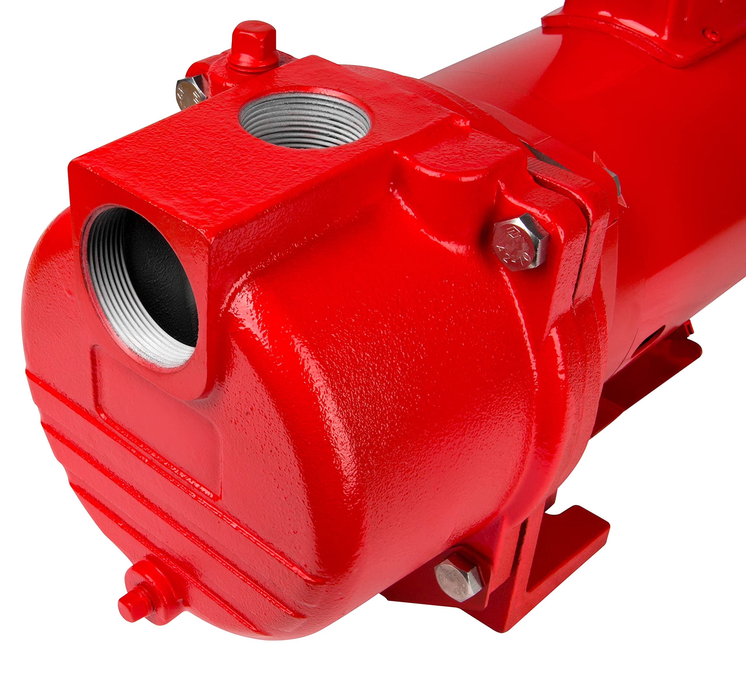 Red Lion RL-SPRK150 115/230 Volt, 1.5 HP, 71 GPM Cast Iron Sprinkler/Irrigation Pump with Thermoplastic Impeller, Red, 97101501