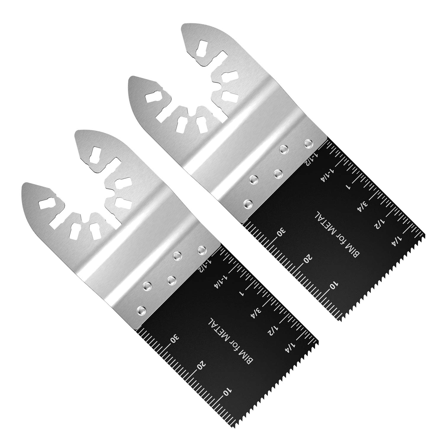 Littlegrass 10pcs Professional Bi-Metal Oscillating Saw Blades Universal Quick Release Multitool Tool Blade for Bosch Craftsman Dewalt Fein Multimaster TCH Makita Milwaukee, White
