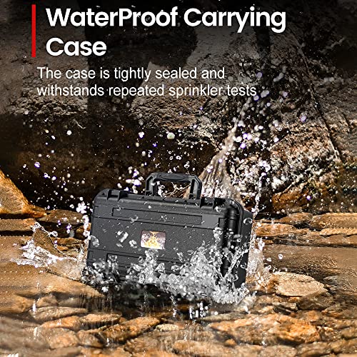 OwlTree Upgraded Carrying Case for Steam Deck, Power Adapter, Charging Cable, Dock, SD Cards, Thumb Grip Caps,Waterproof Hard Shell Travel Bag Pouch Case for Steam Deck & Accessories